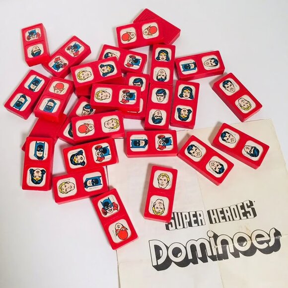 Whitman | Toys | Vintage Super Heroes Dominoes Game 979 Dc Comics ...